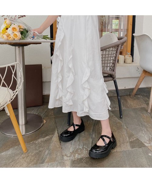 【セール】メリージェーン クロスストラップ 厚底 NXL1760(504029268) | シュベック(SVEC) - MAGASEEK