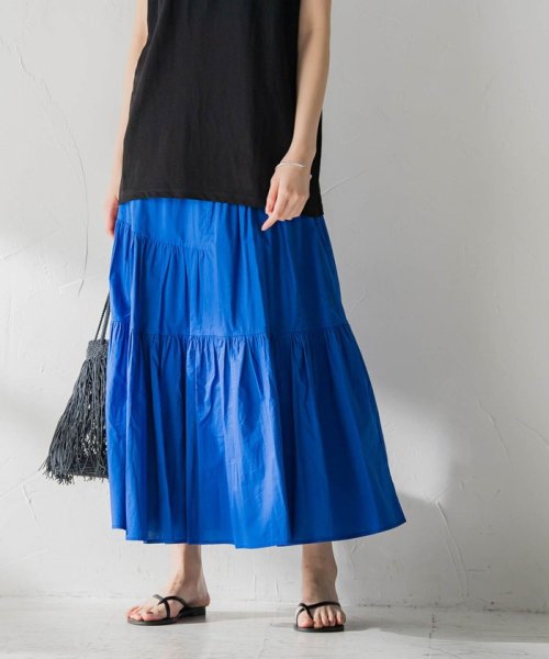 【セール】【WEB別注カラーあり】ランダムティアードスカート≪洗濯機で洗える≫(505332921) | メイソングレイ(MAYSON GREY) - MAGASEEK