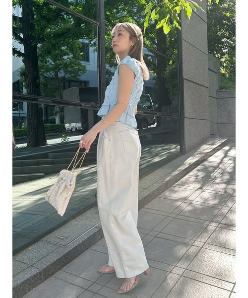 【WEB限定】リボンシャーリングTOPS(506196578) | スナイデル(SNIDEL) - MAGASEEK