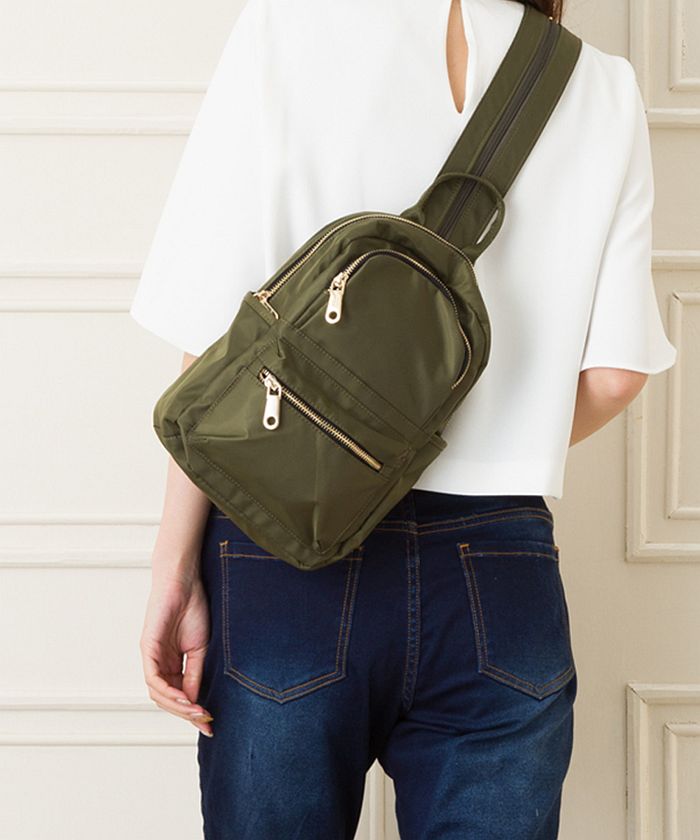 【2WAY】ZIP肩紐リュックサック(500982390) | ニノン(ninon) - MAGASEEK