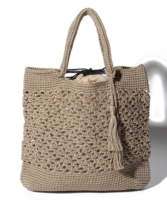 【セール】カシュカシュ cachecache / 柄編みビッグトートバッグ(503158792) | カシュカシュ(cache cache) - MAGASEEK