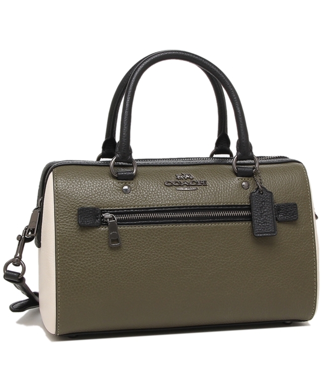 コーチ アウトレット ハンドバッグ ショルダーバッグ カーキ マルチ レディース COACH 3075 QBRO5(503935767 ...