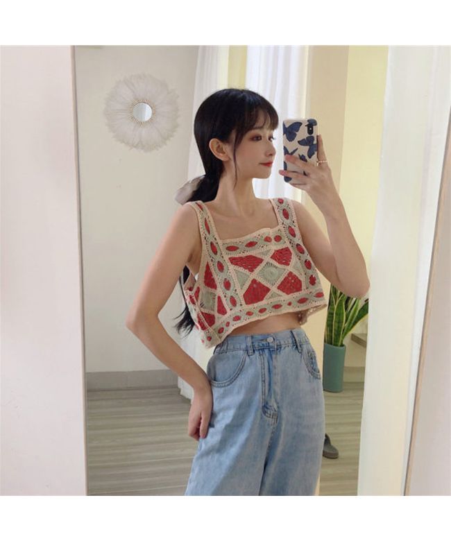 【セール】ベスト クロシェ編み ビスチェ SCV440－1(504037631) | シュベック(SVEC) - MAGASEEK