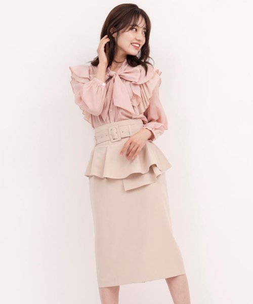 ペプラム付2wayタイトスカート(504302931) | ウィルセレクション(WILLSELECTION) - MAGASEEK