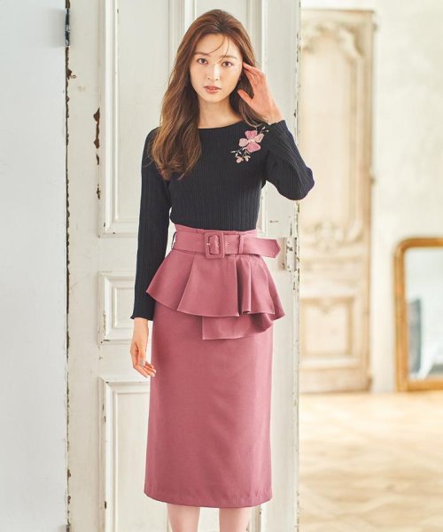 ペプラム付2wayタイトスカート(504302931) | ウィルセレクション(WILLSELECTION) - MAGASEEK