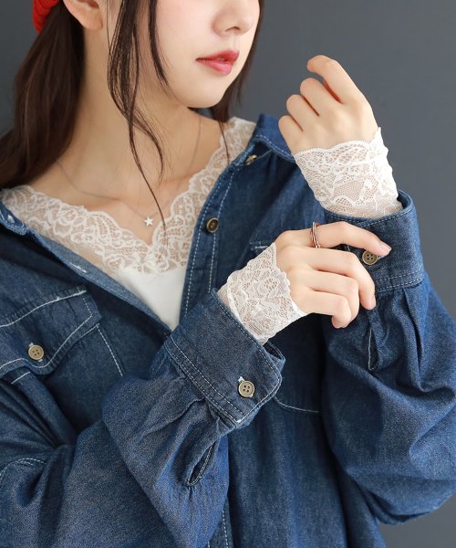 『ミリオンホットVネックレースロンT』(504325150) | オシャレウォーカー(osharewalker) - MAGASEEK