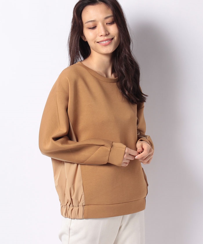 【セール】ダンボールニットBACK異素材プルオーバー(504328179) | インタープラネット(INTERPLANET) - MAGASEEK