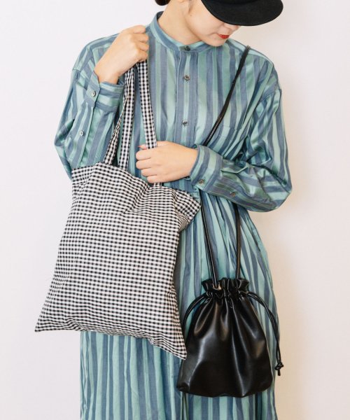 カシュカシュ cachecache / ギンガムチェックトート付き巾着ショルダー(504354646) | カシュカシュ(cache cache) - MAGASEEK