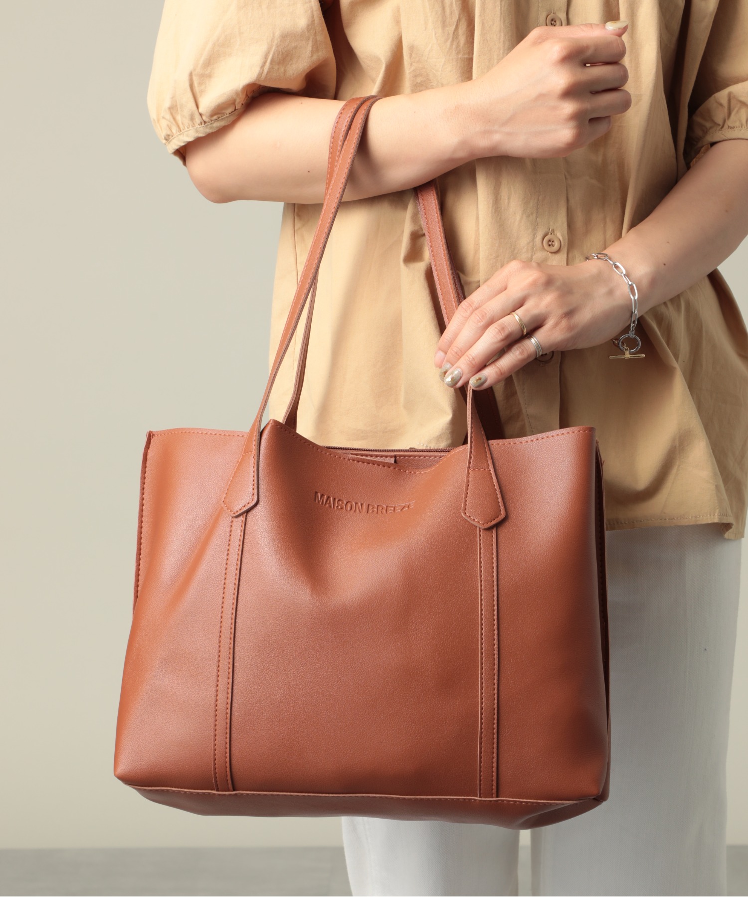 【セール】【A4収納可 】【SETUP7】シンプル ドレス PU レザー トート バッグSCCH17(504362320) | SETUP7(SETUP7) - MAGASEEK