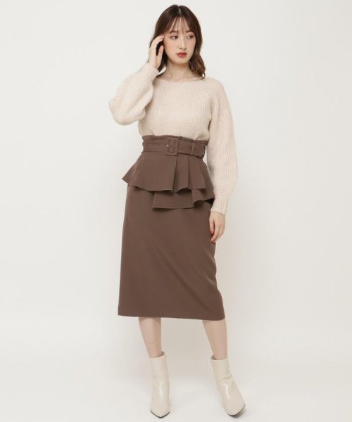 ペプラム付2wayタイトスカート(504302931) | ウィルセレクション(WILLSELECTION) - MAGASEEK