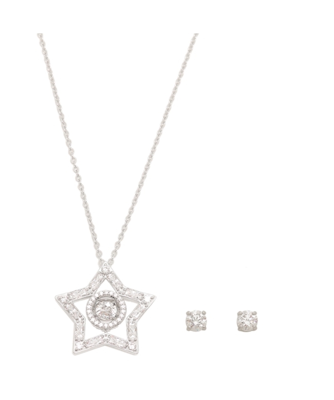 【セール】スワロフスキー ネックレス アクセサリー ステラ ペンダント シルバー ホワイト レディース SWAROVSKI 5622729 ...