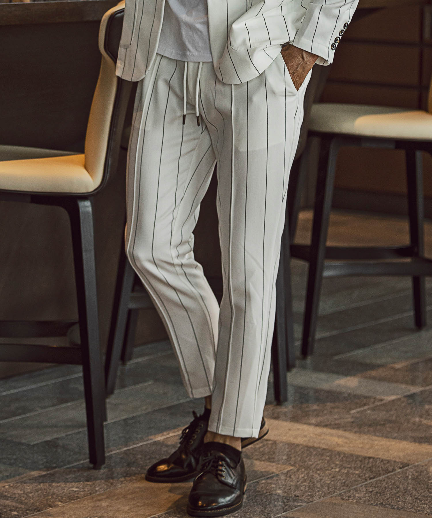 36％割引S特別オファー Ameri PAINT STRIPE RELAX PANTS ベージュ S カジュアルパンツ パンツS-OTA.ON.ARENA.NE.JP