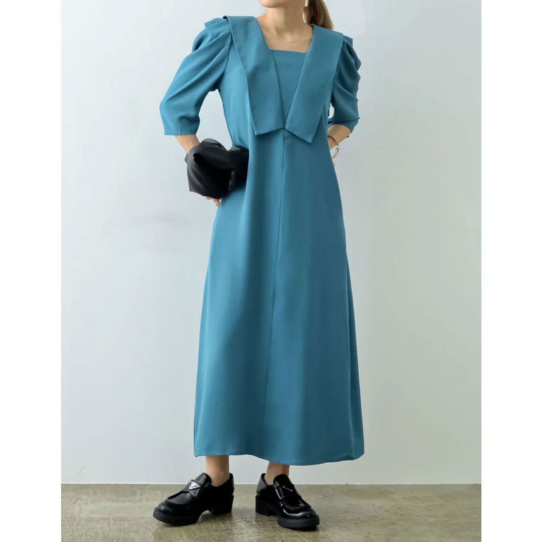 【セール】[低身長/高身長サイズ有]ポーラセーラーカラーストレートワンピース(504631901) | リエディ(Re:EDIT) - MAGASEEK