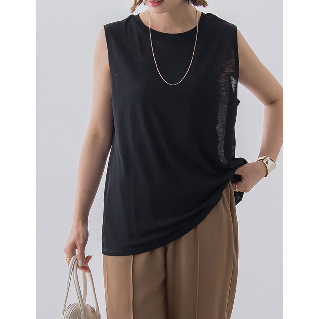 【セール】シアーボックスタンクトップ(504764448) | リエディ(Re:EDIT) - MAGASEEK