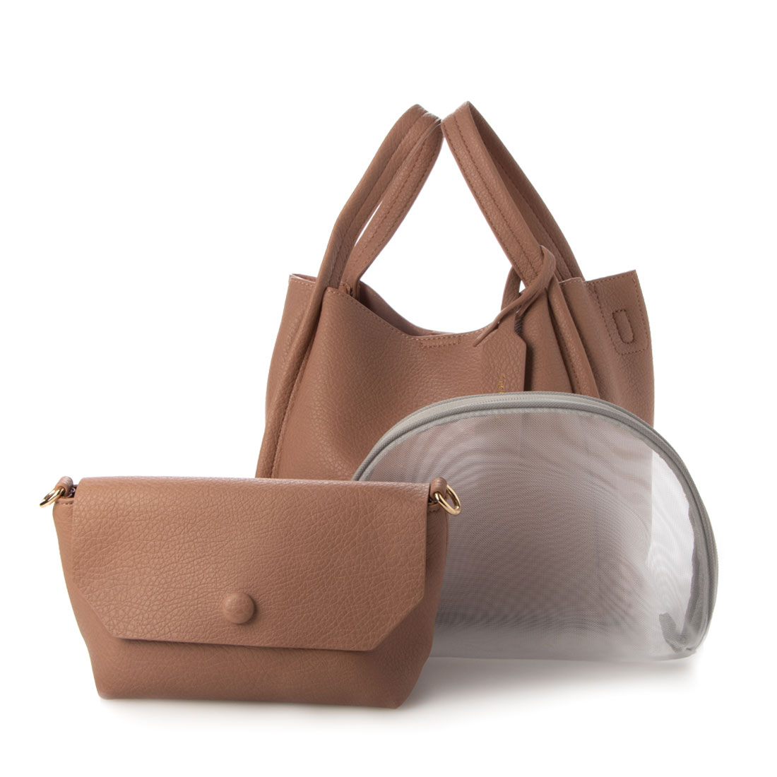 カシュカシュ cachecache / ミニショルダー付きソフトレザー調ミニトートバッグ(504798937) | カシュカシュ(cache cache) - MAGASEEK