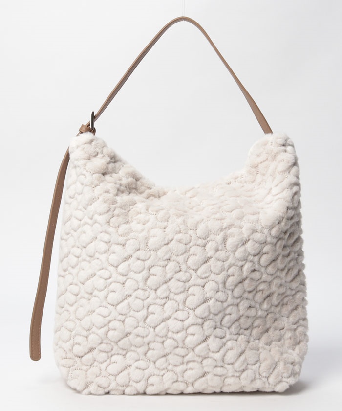 【セール】カシュカシュ cachecache / 花刺繍エコファーワンハンドルバッグ(504896389) | カシュカシュ(cache cache) - MAGASEEK