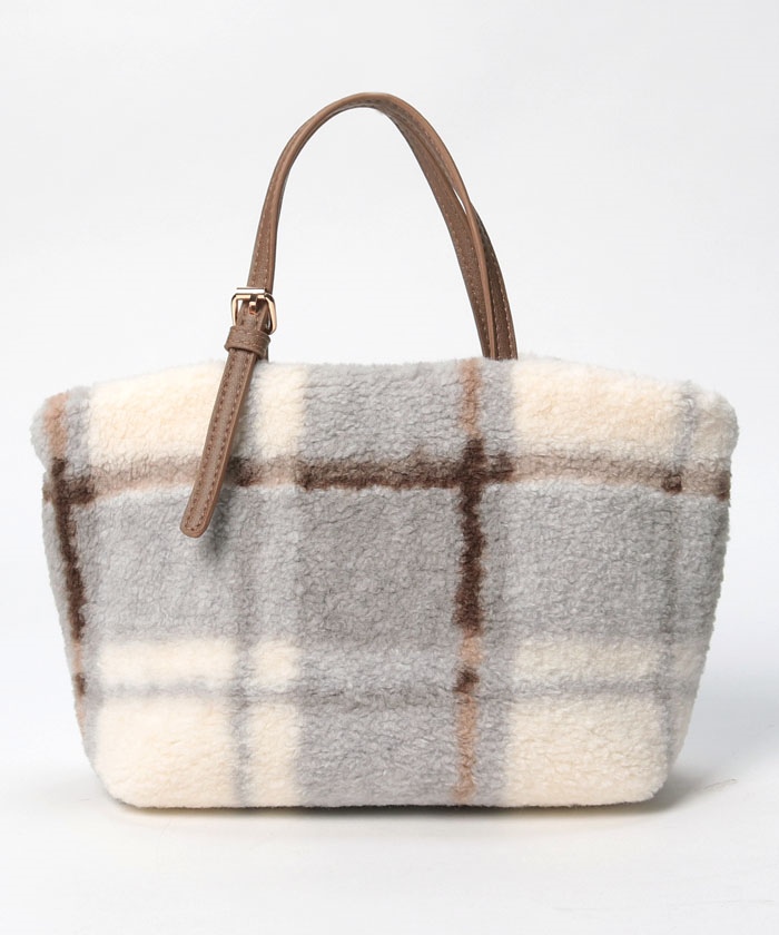 カシュカシュ cachecache / チェックボアミニトートバッグ(504896387) | カシュカシュ(cache cache) - MAGASEEK