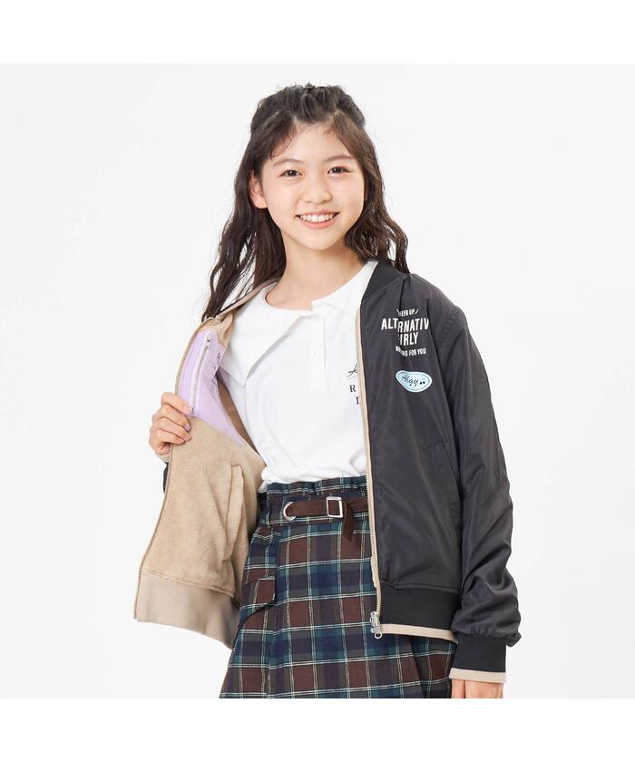 【セール】カジュアルロゴリバーシブルブルゾン(504542154) | アルジー(ALGY) - MAGASEEK