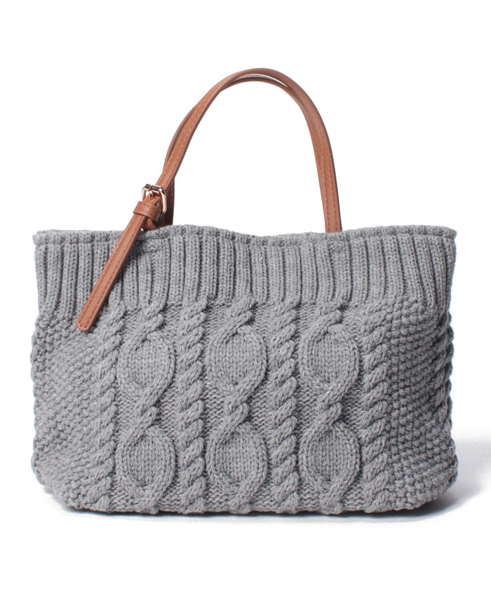 カシュカシュ cachecache / アラン編みミニトートバッグ(504939974) | カシュカシュ(cache cache) - MAGASEEK