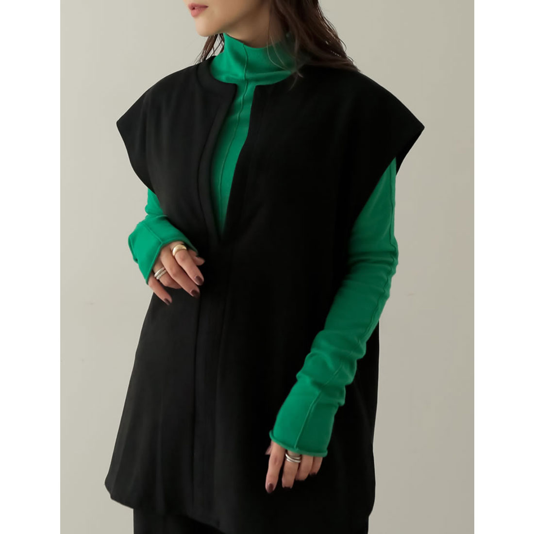 【セール】アウトリンキングハイネックトップス(504942313) | リエディ(Re:EDIT) - MAGASEEK