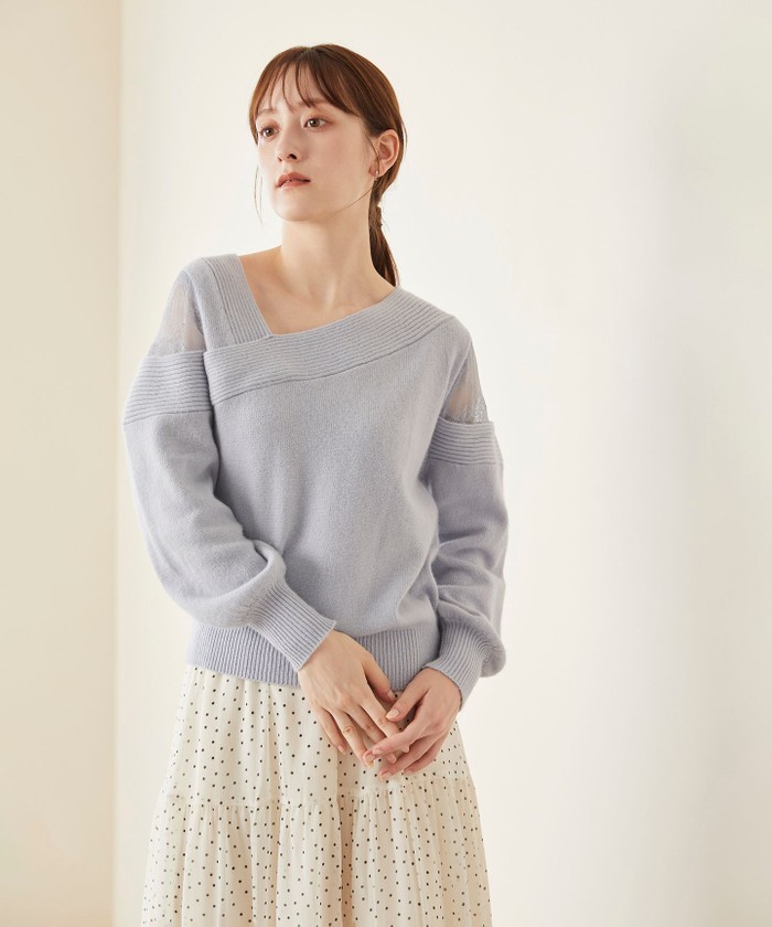 【セール】FOXブレンドレースコンビ ニット(504986467) | フェルゥ(Feroux) - MAGASEEK