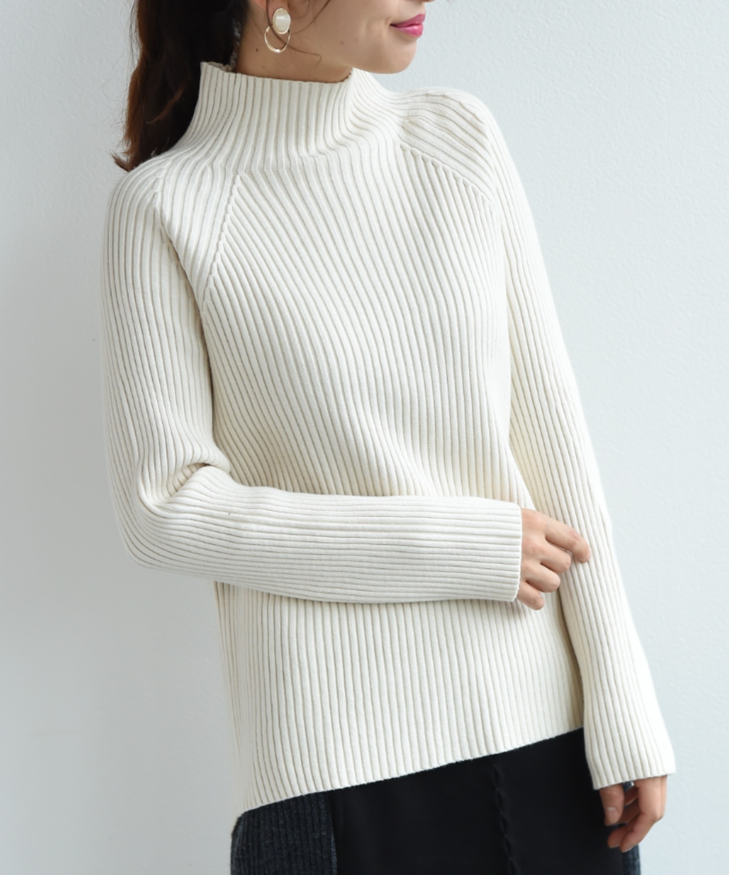 【セール】バックスリットリブニット(504997247) | インタープラネット(INTERPLANET) - MAGASEEK