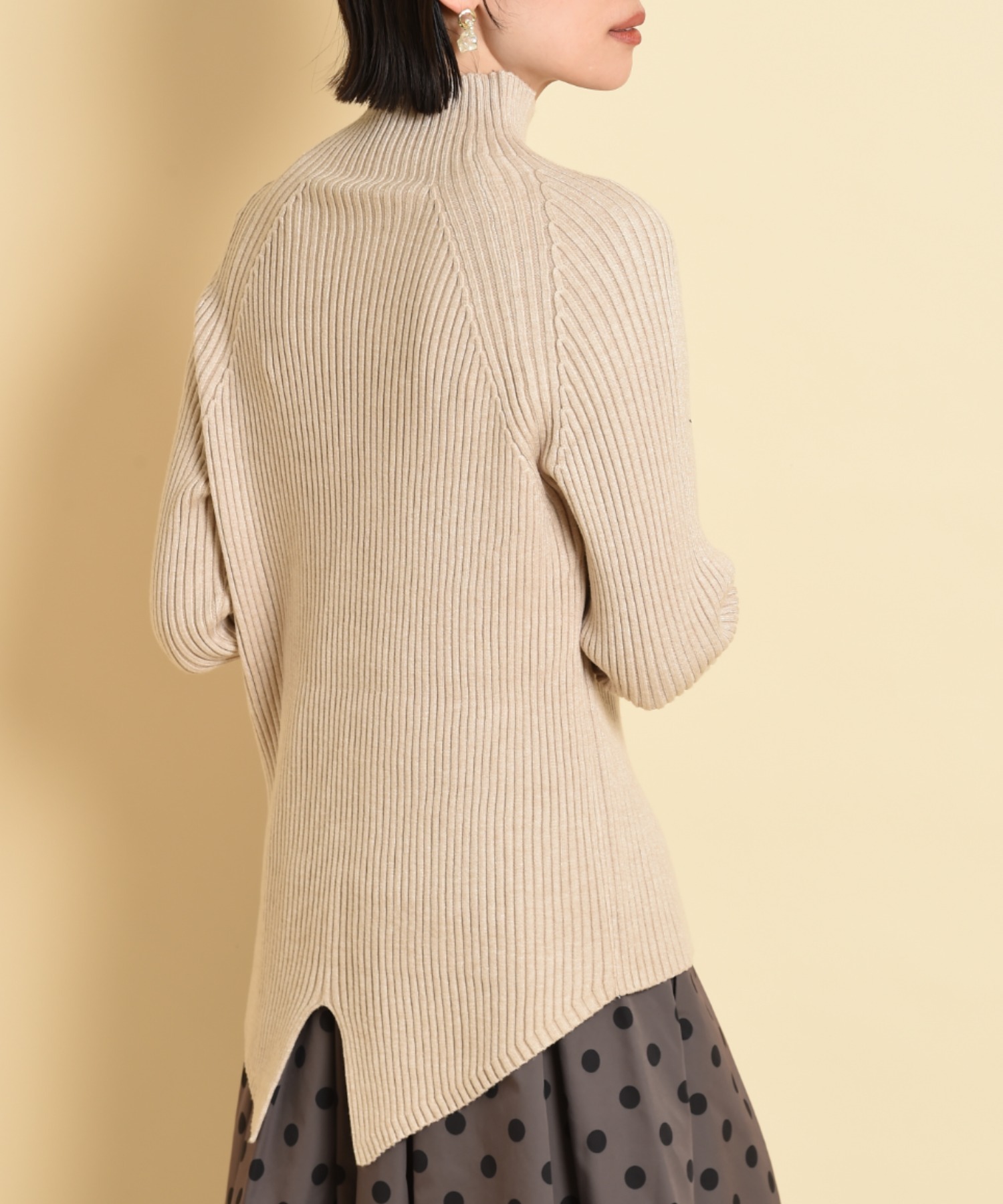 バックスリットリブニット(504997247) | インタープラネット(INTERPLANET) - MAGASEEK