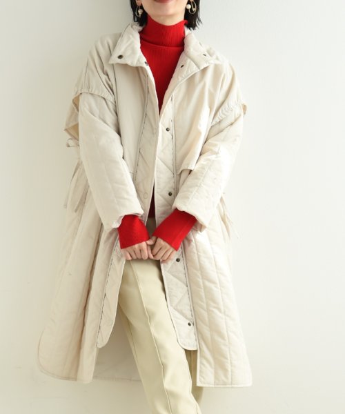 【セール】ヨーク付きキルトコート(505043260) | インタープラネット(INTERPLANET) - MAGASEEK