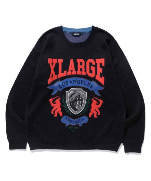 EMBLEM LOGO CREWNECK KNIT XLARGE(505086704) | XLARGE(XLARGE) - MAGASEEK