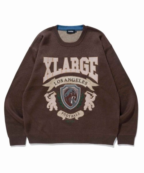 EMBLEM LOGO CREWNECK KNIT XLARGE(505086704) | XLARGE(XLARGE) - MAGASEEK