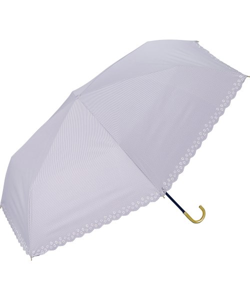 【Wpc.公式】日傘 遮光フラワーカットストライプ ミニ 55cm 完全遮光 UVカット100％ 遮熱 晴雨兼用 大きめ レディース 折り畳み傘(505130232) | Wpc．(Wpc ...
