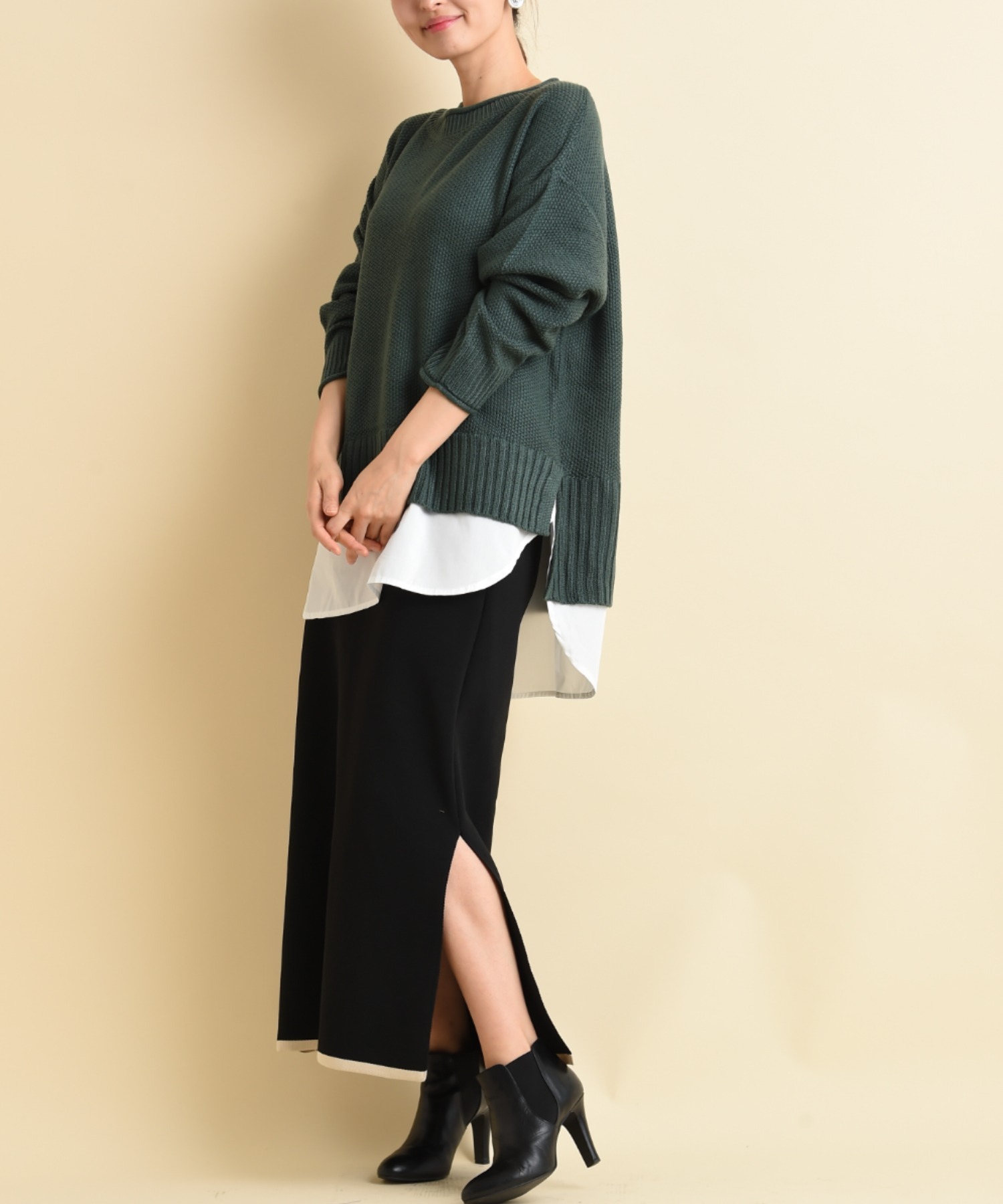 【セール】配色ニットナロースカート(505135781) | インタープラネット(INTERPLANET) - MAGASEEK