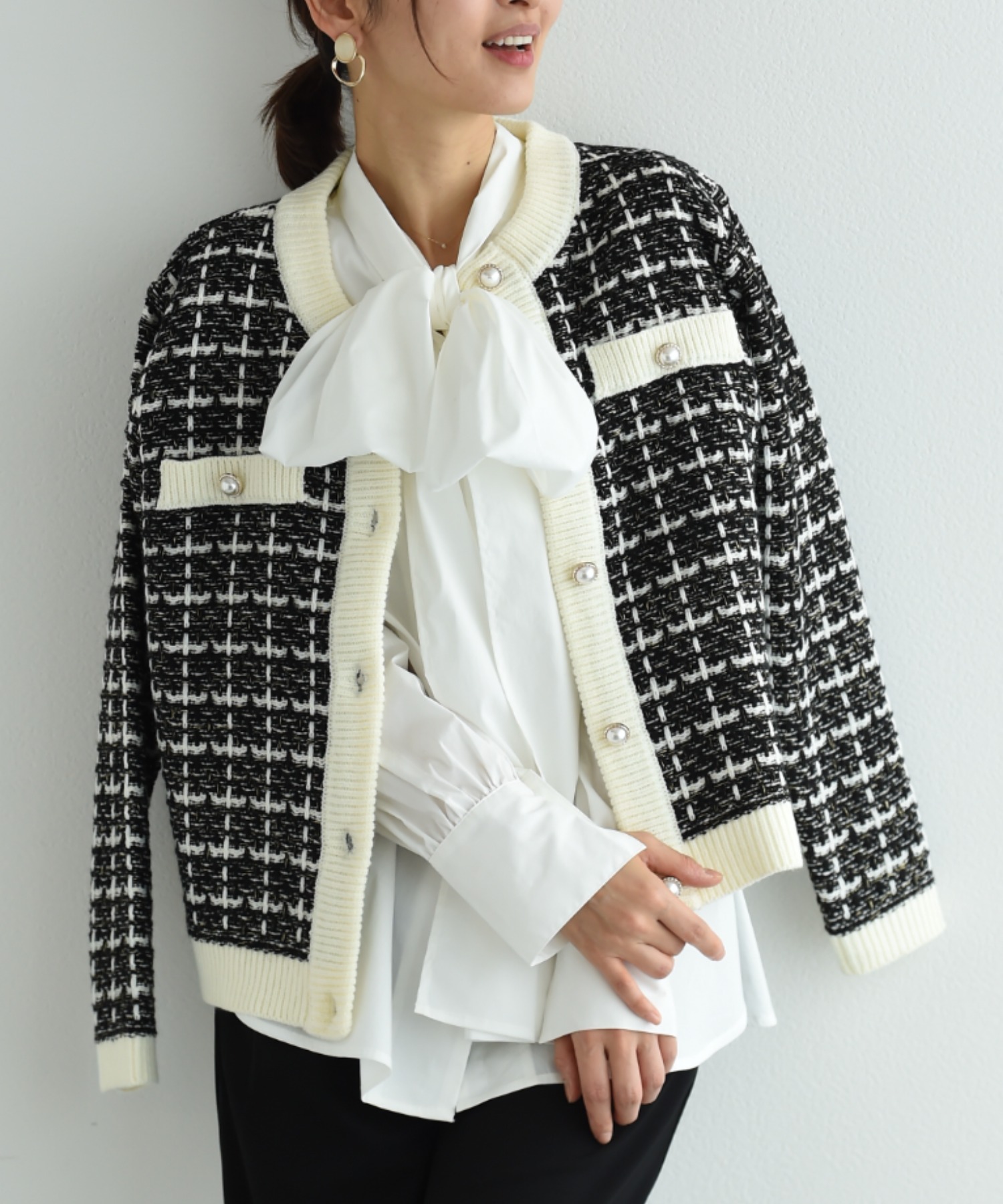 【セール】ファンシーニットクルーカーディガン(505135786) | インタープラネット(INTERPLANET) - MAGASEEK