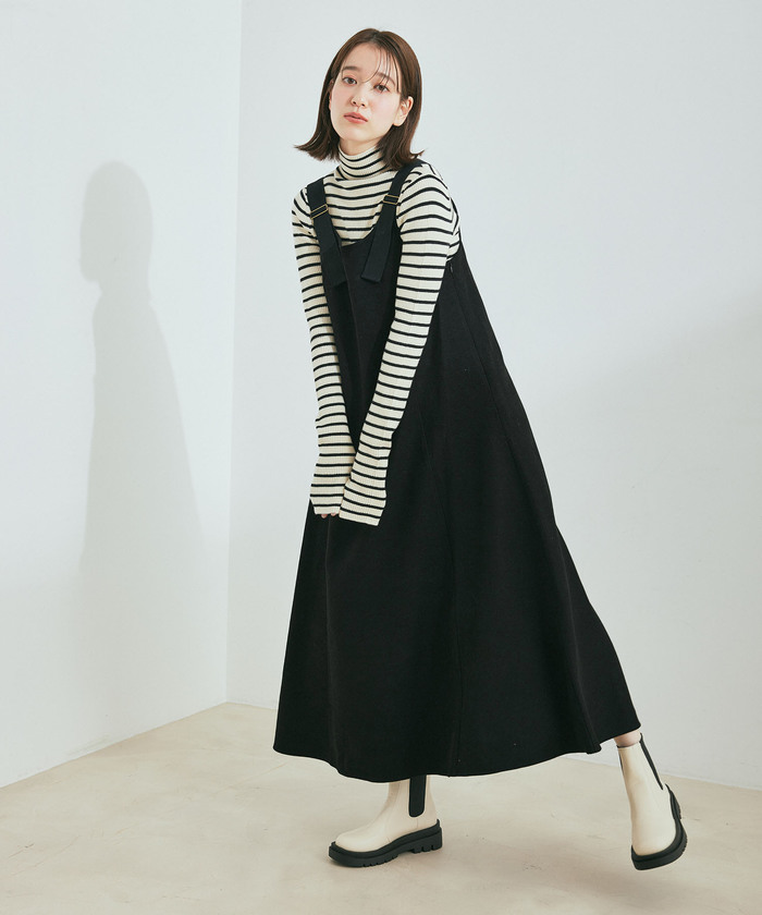 起毛ツイルショルダーベルトジャンパースカート(505154345) | ジャイロ(JAYRO) - MAGASEEK