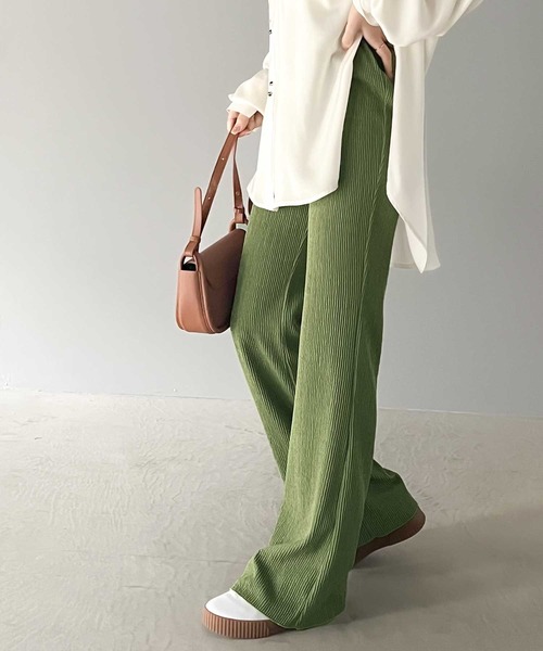 【セール】ゆったり&美脚。セットアップが叶う嬉しいセミフレアパンツ(504636082) | クラシカルエルフ(Classical Elf) - MAGASEEK