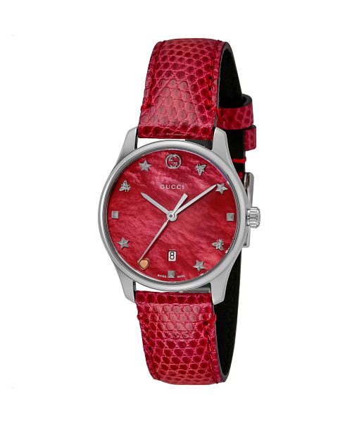 【セール】GUCCI(グッチ) Gタイムレス YA126584 レディース レッドパール クォーツ 腕時計(505198122) | グッチ ...