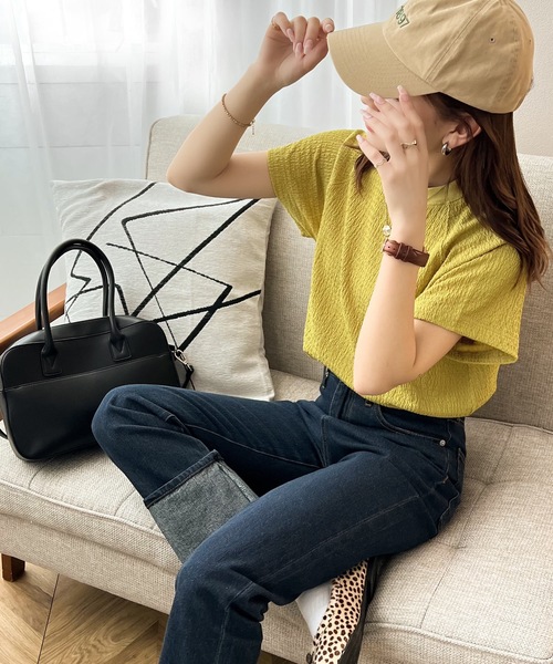 《JaVa ジャバコラボ》大人仕様。ぽこぽこ素材のラグランスリーブTee(505203570) | クラシカルエルフ(Classical Elf) - MAGASEEK