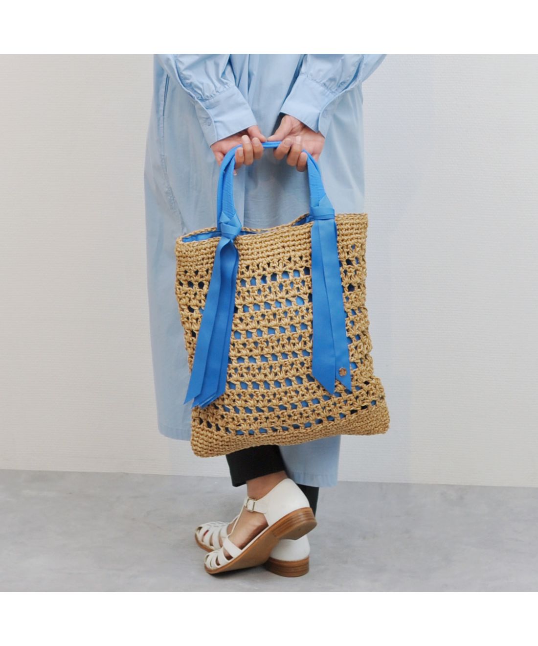 【セール】カシュカシュ cachecache / 下がりグログランペーパー柄編みトート(505195727) | カシュカシュ(cache cache) - MAGASEEK