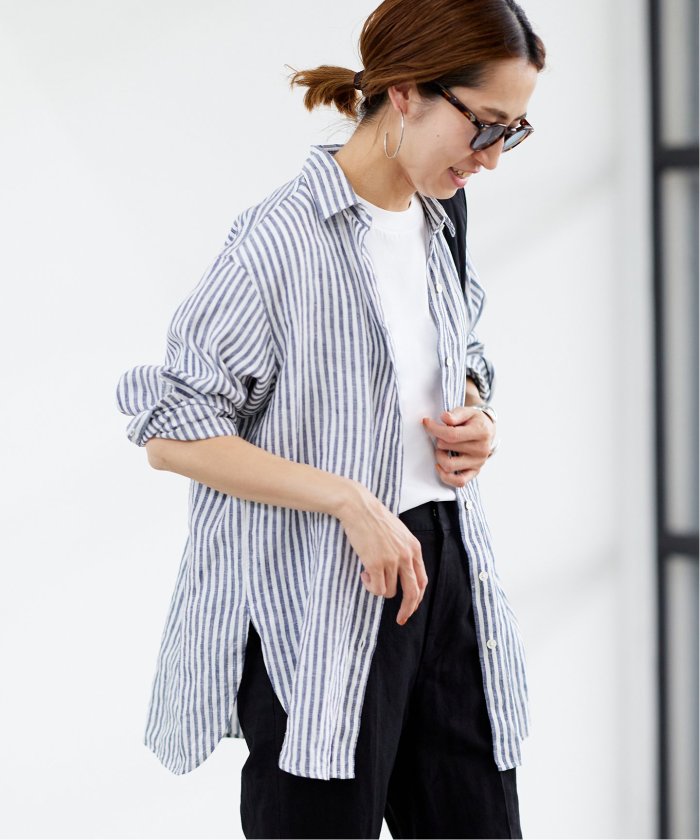 ≪追加≫フレンチリネンレギュラーカラーシャツ3(505226985) | フレームワーク(FRAMEWORK) - MAGASEEK