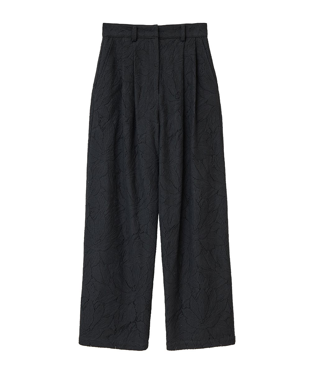 CURTAIN LACE TUCK PANTS(505230188) | クラネ(CLANE) - MAGASEEK