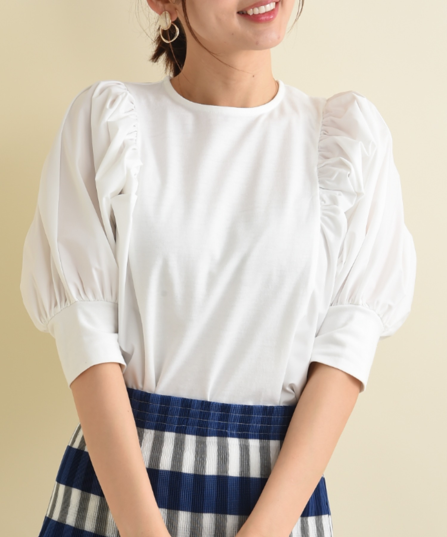 【セール】異素材ボリューム袖プルオーバー(505226039) | インタープラネット(INTERPLANET) - MAGASEEK