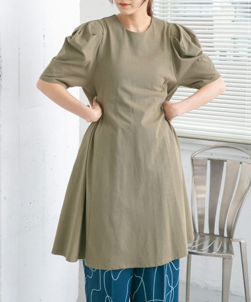 【セール】ボリュームスリーブカットソーミニワンピース(505403320) | ケービーエフ(KBF) - MAGASEEK