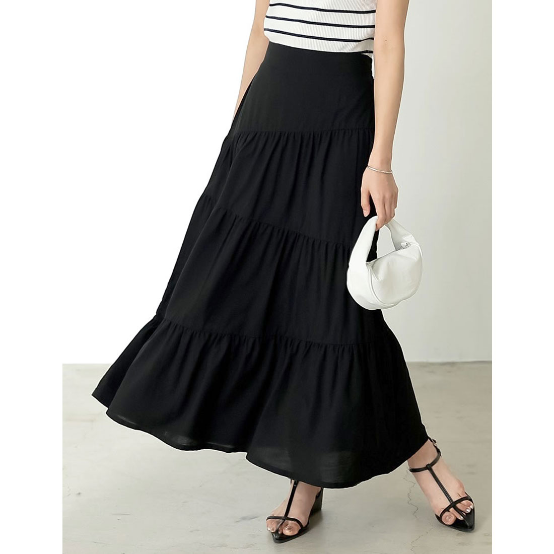 [低身長サイズ有]コットンティアードフリルスカート(505391494) | リエディ(Re:EDIT) - MAGASEEK