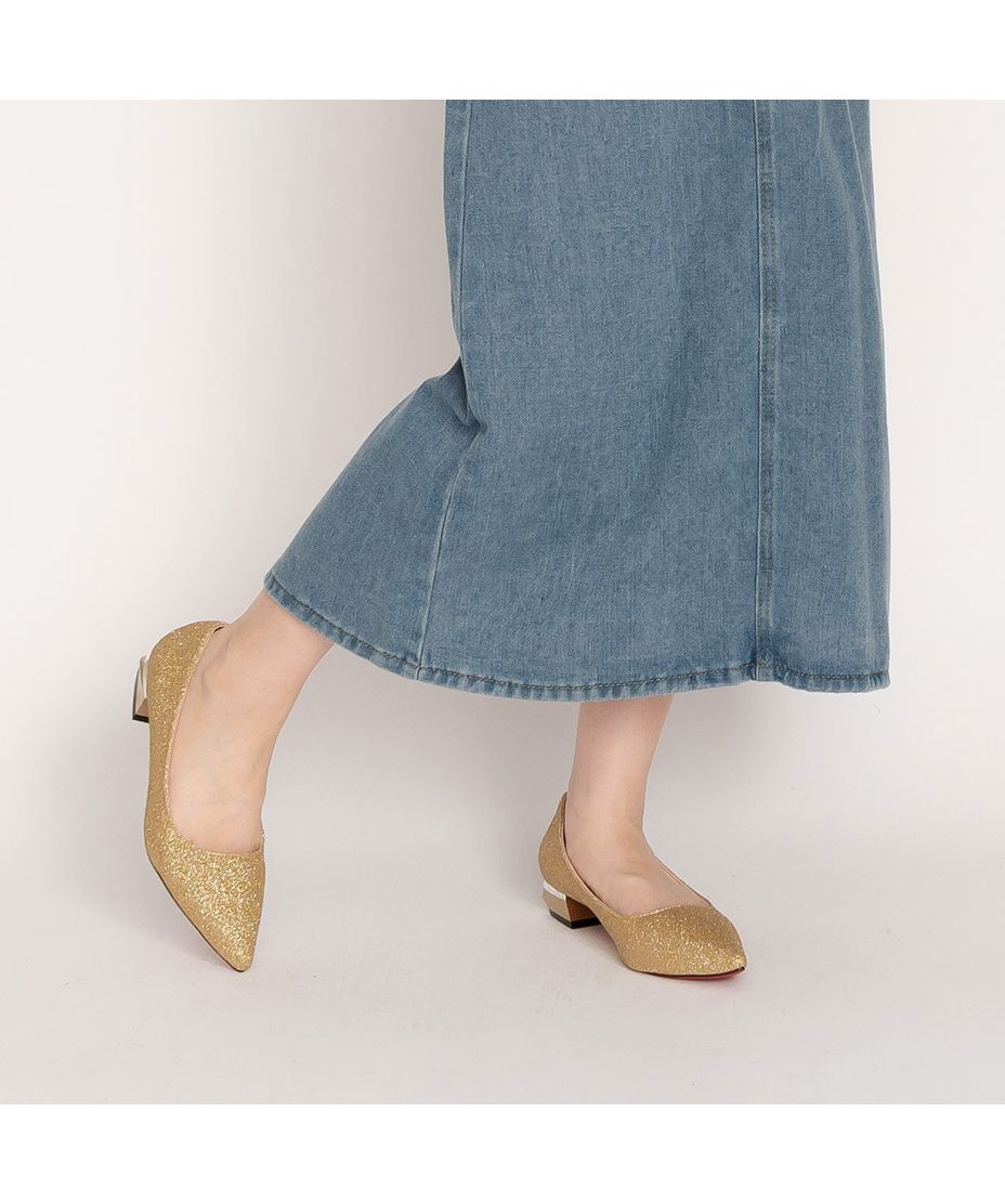 【セール】ローヒールグリッターパンプス NXLIKPT－0025(505440609) | シュベック(SVEC) - MAGASEEK