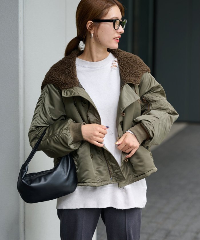 ≪予約≫N－2B クロップドジャケット(505520176) | フレームワーク(FRAMEWORK) - MAGASEEK