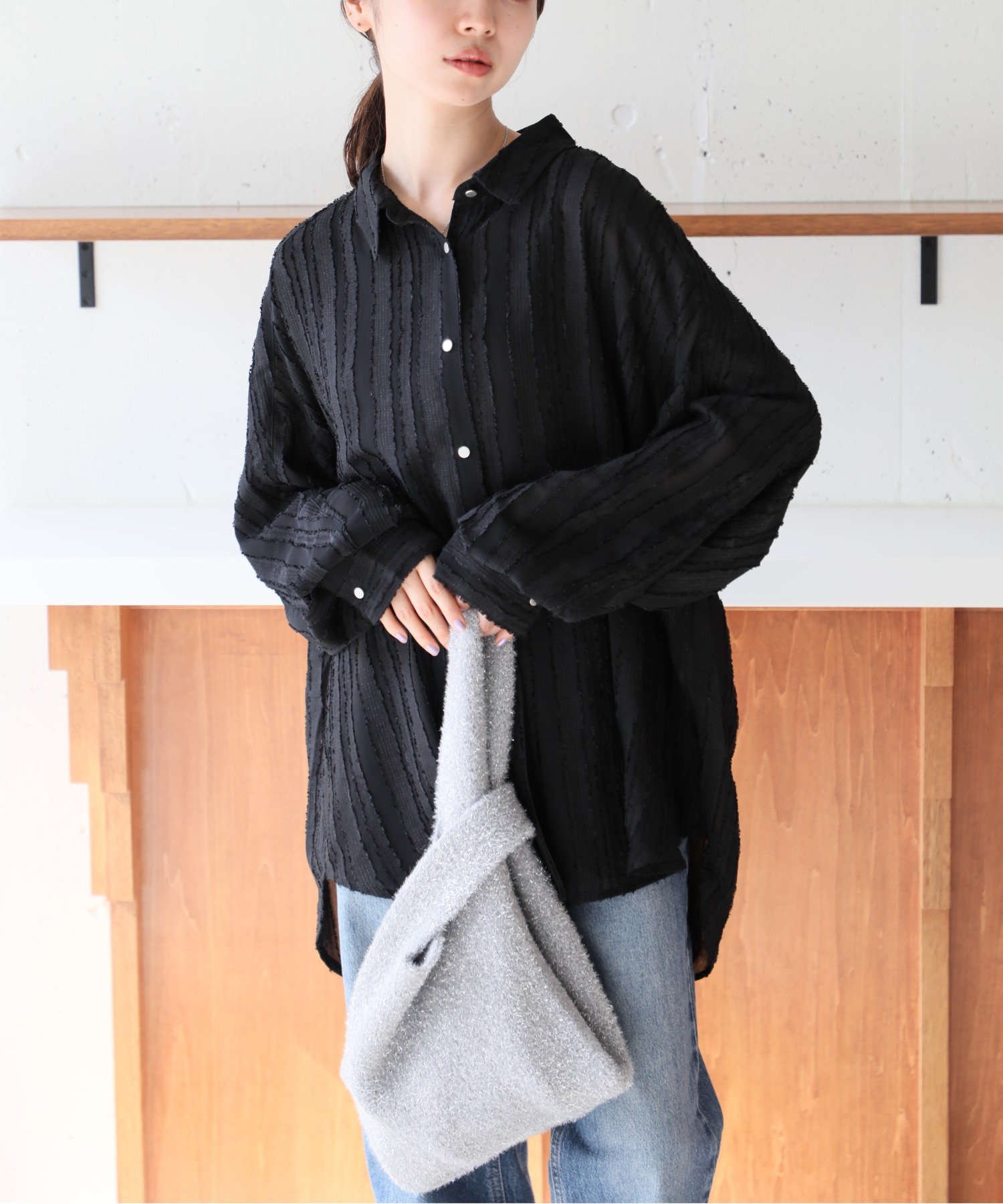 【セール】【SETUP7】フリンジ ヴィンテージ オーバーサイズ シャツ trc－243003(505495650) | SETUP7(SETUP7) - MAGASEEK