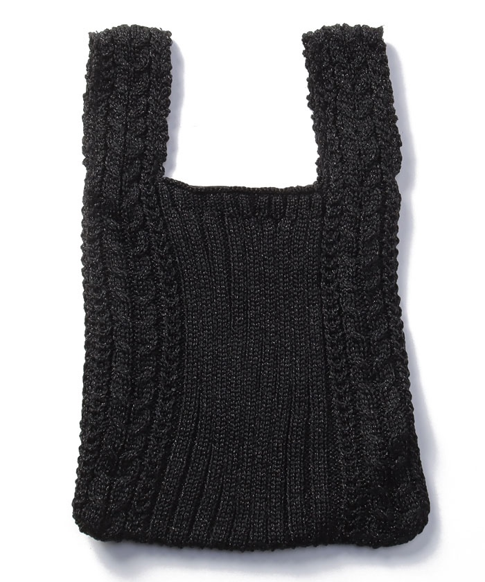 カシュカシュ cachecache / ケーブル編みラメショッパーミニトート(505599955) | カシュカシュ(cache cache) - MAGASEEK