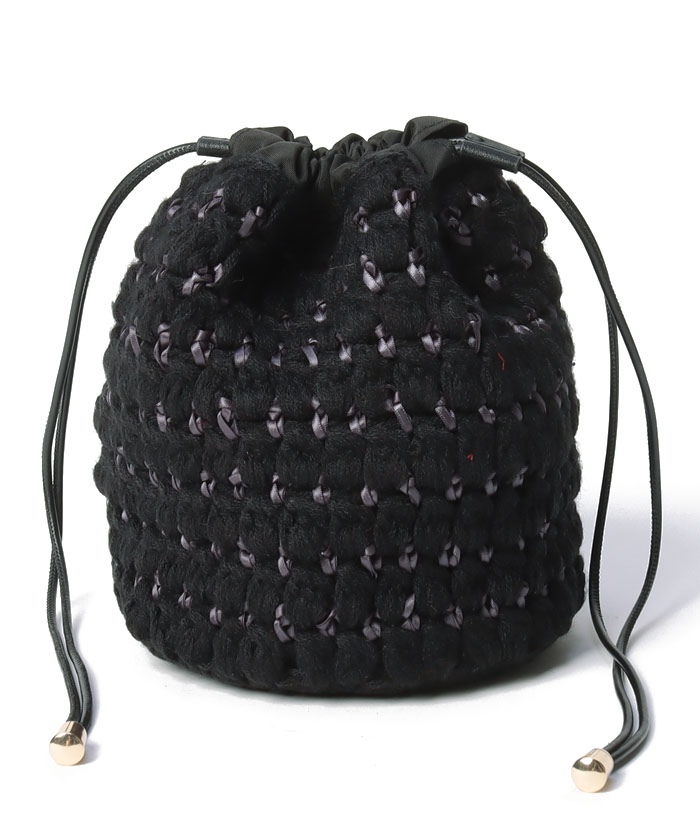 カシュカシュ cachecache / サテンリボン編み込み巾着ショルダー(505599959) | カシュカシュ(cache cache) - MAGASEEK