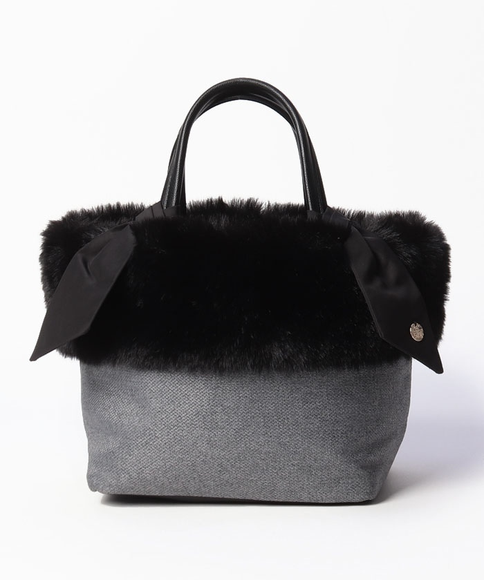 カシュカシュ cachecache / エコファーコンビリボントートバッグ(505647648) | カシュカシュ(cache cache) - MAGASEEK