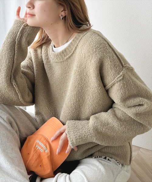 【セール】《Javaジャバコラボ》リバーシブルでスタイリングに差をつける 2way起毛PO(505662010) | クラシカルエルフ(Classical Elf) - MAGASEEK